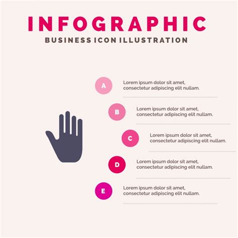 Body Language Gestures Hand Interface Solid Icon Infographic Hand