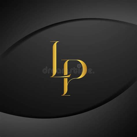 Lp Luxury Letter Logo Stock Vector Illustration Of Vector 356370972