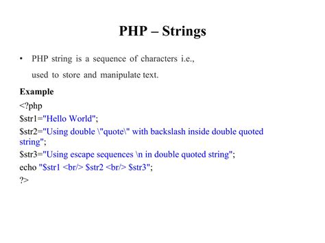 Unit Ivpptx Server Side Scripting Php It3401 Pptx