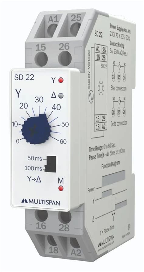 Analog Sd 22 Nultispan Star Delta Timer At ₹ 450piece In Ahmedabad Id 2853311057655