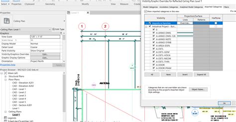 Unable To Override Cad Layer Lineweights In Rcp Revit 20202