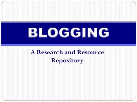 ppt blogging powerpoint presentation free download id 2900960