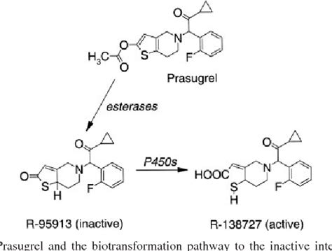 Figure 1 From Interactions Of Two Major Metabolites Of Prasugrel A Thienopyridine Antiplatelet