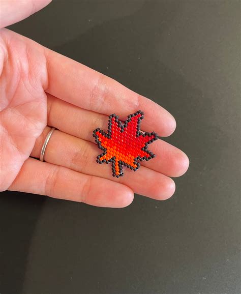 Japanese Momiji Pdf Pattern For Miyuki Delica Etsy