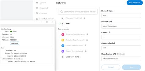 Bug Custom RPC On Android Fails Over VPN Works On Chrome Extension