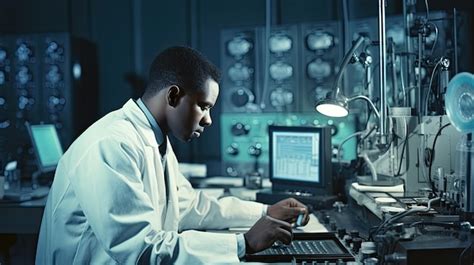 Premium Photo Coding African American Technology