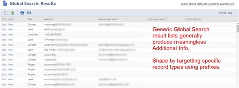 Discover Uncommon Netsuite Global Search Options