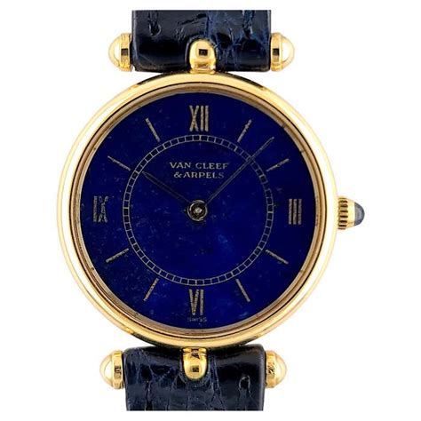 Van Cleef And Arpels X Piaget Lapis Lazuli La Collection 9064 Ultra Thin P9 Gold For Sale At