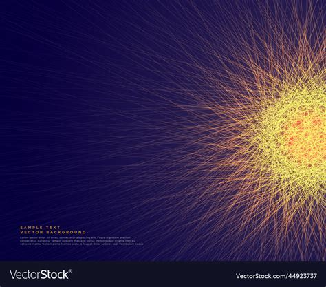 Abstract Glowing Lines Forming A Network Vector Image