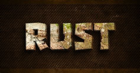 Rust 3d Text Effect Layer Style Layer Styles Including Rust And Text