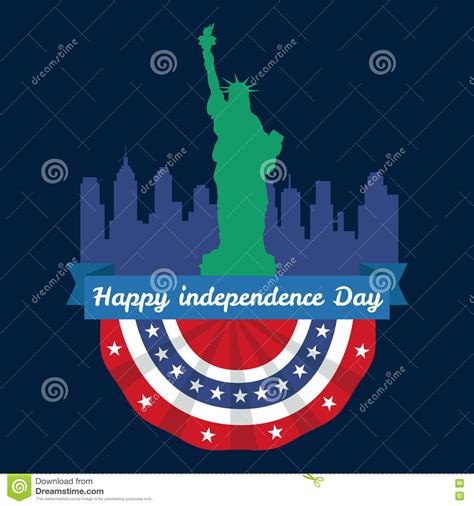 Happy 4th Of July Independence Day Vector Design Usa Stock Vector