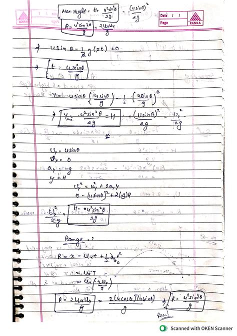 SOLUTION Projectile Motion Zero To Advanced With Multiple Solved Questions Studypool