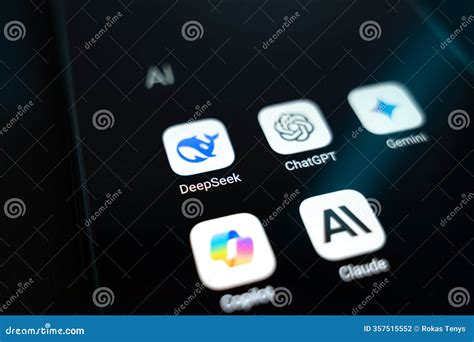 A Collection Of Popular Ai Apps Including Deepseek Chatgpt Gemini