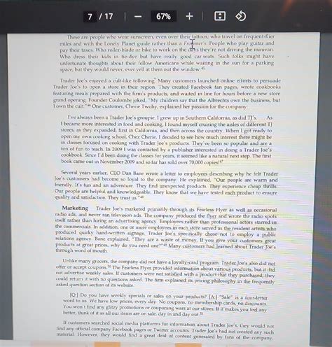 Solved The Trader Joe S Case Deals With Decision Making And Chegg Com