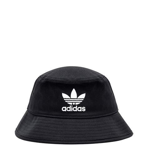 Adidas Trefoil Logo Bucket Hat Black Journeyscanada