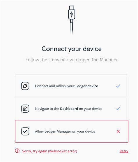 Sorry Try Again Websocket Error R Ledgerwallet
