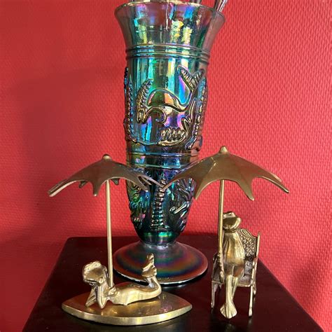 Винтаж: Бронзовые фигурки "Лягушки -дачницы", ручная работа, Европа ...