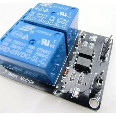 Modulo De 2 Relevadores Relay 5v 10a Robotica Arduino Pic Plcduino En