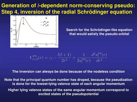 Ppt Norm Conserving Pseudopotentials In Electronic Structure Calculations Powerpoint