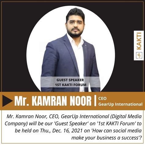Mr Kamran Khurshid Akhtar Khan Training Institute