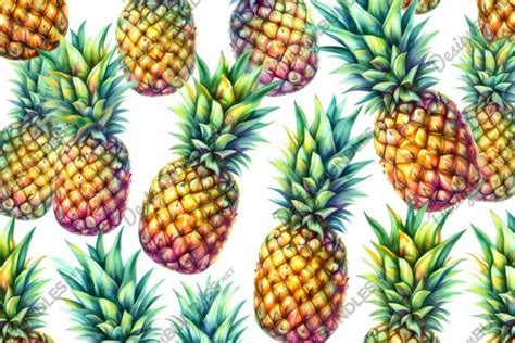 Pineapple Pattern Background Wallpaper 4167702