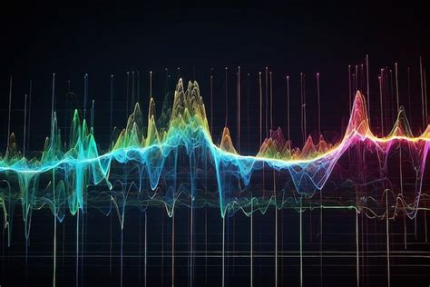 Premium Photo Sound Waves Oscillating Glow Light Abstract Technology