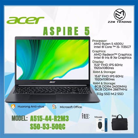 Acer Aspire Ryzen Intel Gb Gb Ram Gb Ssd Shopee Philippines