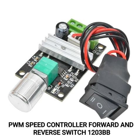 Jual Dimmer Potensio Speed Controller DC PWM DC 6V 28V Maksimal 3A Bolak Balik 1203BB PWM