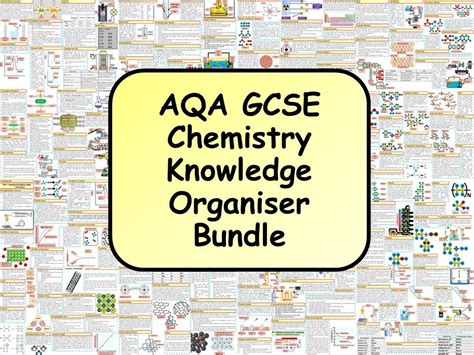 Ks4 Aqa Gcse Chemistry Science Revision Knowledge Organiser Bundle Teaching Resources