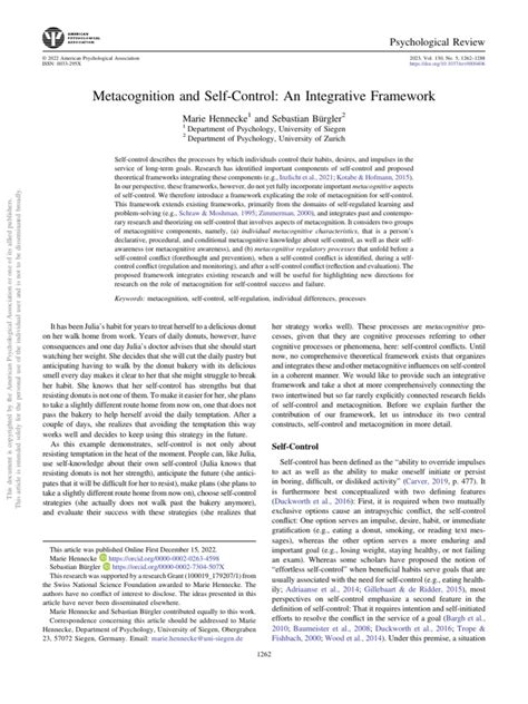 metacognition and selfcontrol download free pdf metacognition