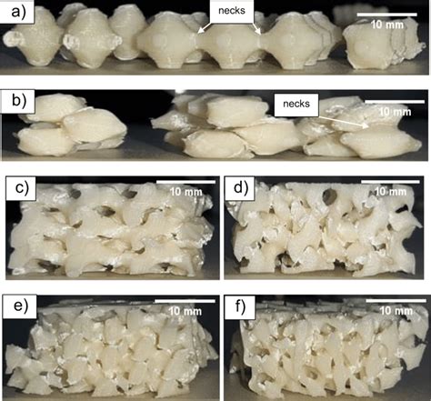 End Of Compression Tests Side View A Primitive Scaffold At 0° B