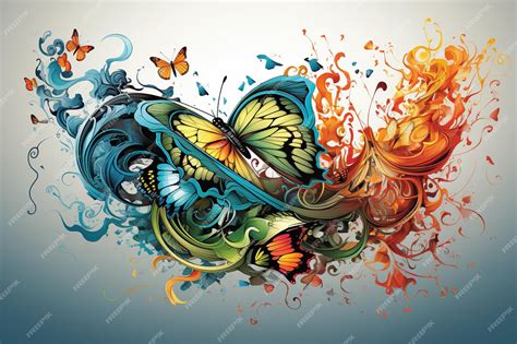 Premium Photo Amazing Transformations Showcased In A Dynamic Artwork Metamorphosing Shapes And