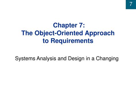 ppt chapter 7 the object oriented approach to requirements