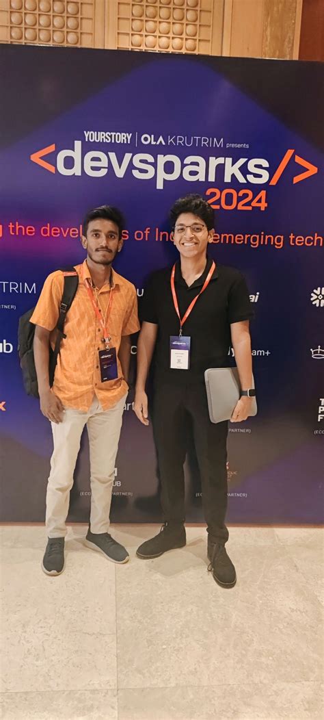 Prajwal B R On Linkedin Devsparks24 Techinnovation Collaboration Ai Innovation Devops