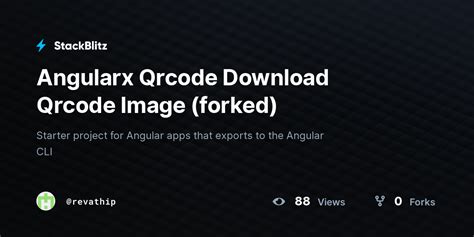 angularx qrcode download qrcode image forked stackblitz