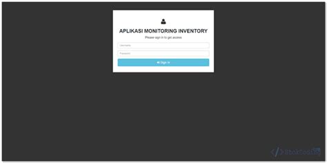 Aplikasi Web Inventory Barang Codeigniter StokCoding