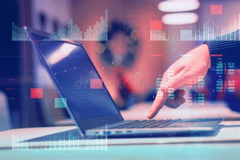 business analytics with key performance indicators kpi dashboard concept businessman works at