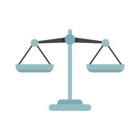 Premium Vector Scales Icon Flat Vector Comparison Balance Weight Compare Isolated