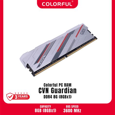 Colorful Ram หน่วยความจำ คอม สำหรับ Pc Cvn Guardian Ddr4 Bus 3600 Colorful Ram หน่วยความจำ คอม สำหรับ Pc Cvn Guardian Ddr4 Bus 3600