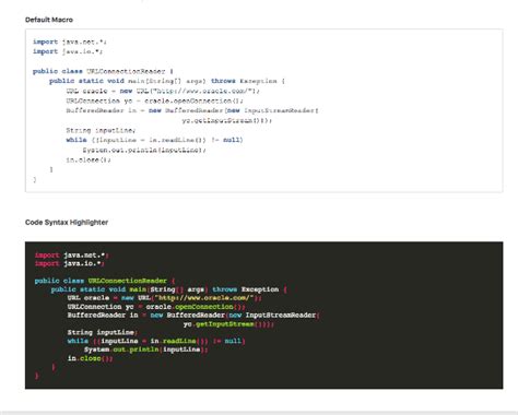 Code Syntax Highlighter Advanced Code Block For Confluence Version History Atlassian