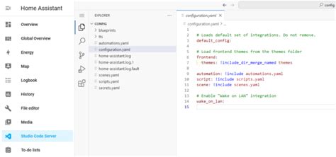 home assistant how to edit `configuration yaml` shellhacks