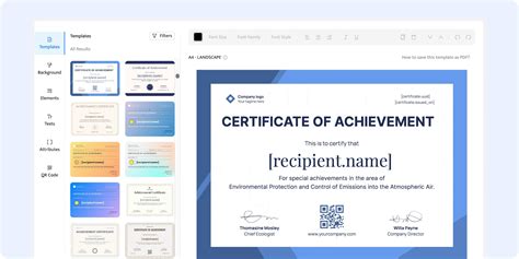create custom certificate background for free with certifier