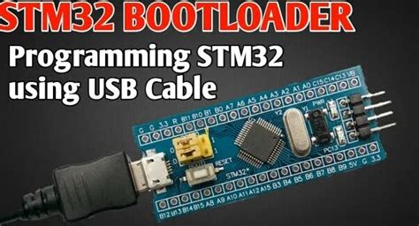 stm32 bootloader programming stm32 using usb cable flashing