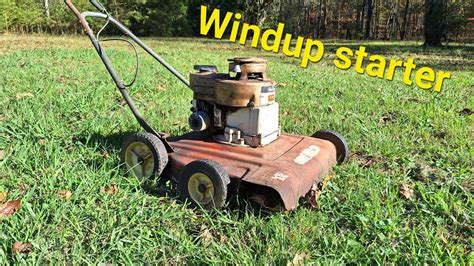 1966 Montgomery Wards Wind Up Push Mower Youtube