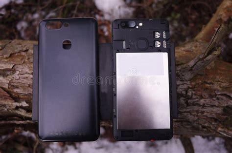 Modern Smartphone Based On The Android Operating System Stock Image Image Of Large