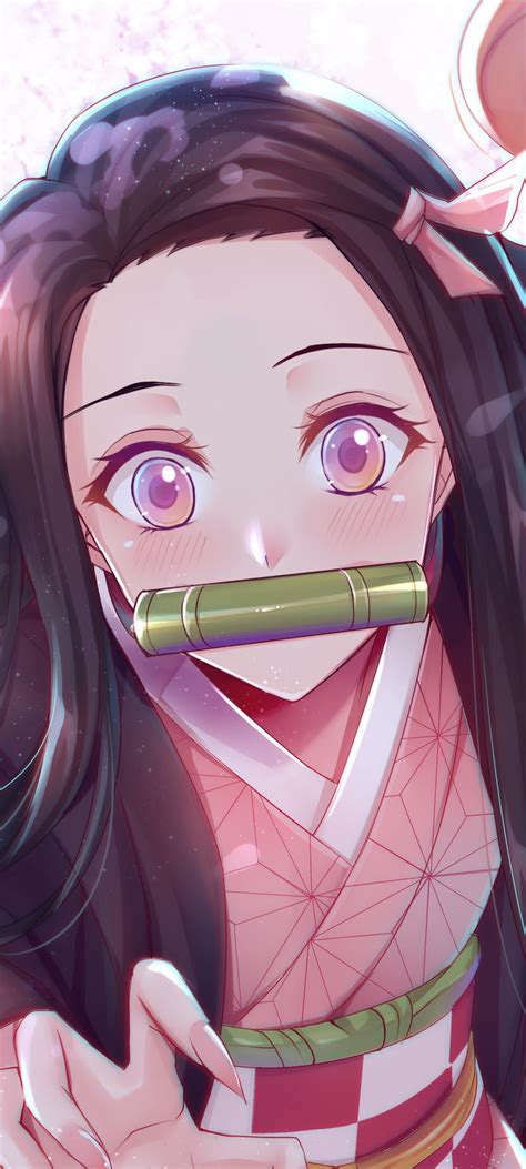 1080x2400 Resolution Kimetsu No Yaiba Art Nezuko Kamado 1080x2400