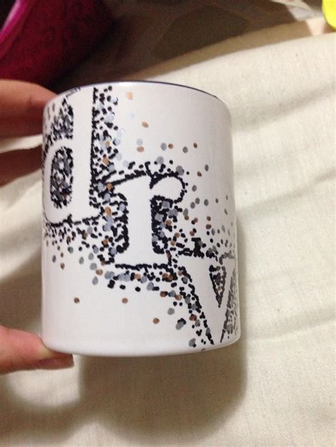 Black Sharpie Whit Metallic Sharpies