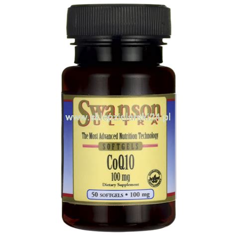 Coq10 100mg Koenzym Q10 50 Kapsułek Swanson Ziołowo Mi