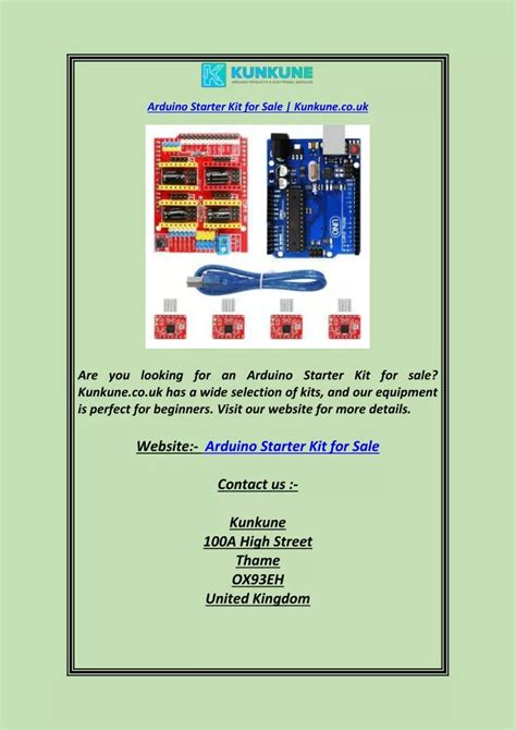 Ppt Arduino Starter Kit For Sale Uk Powerpoint