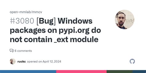 Bug Windows Packages On Do Not Contain Ext Module · Issue